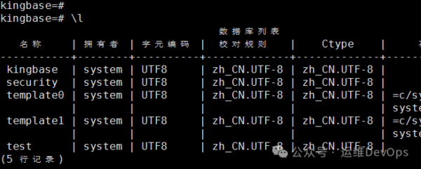 人大金仓(Kingbase)数据库部署 – 运维Devops